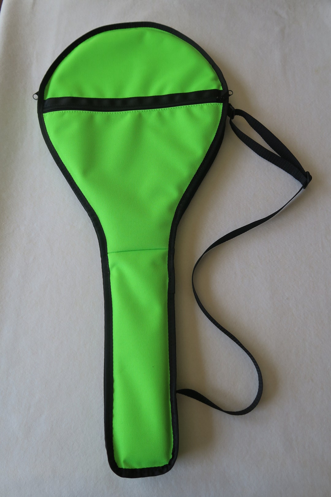 Retro Tennis Racquet Cover - Neon Green - Etsy