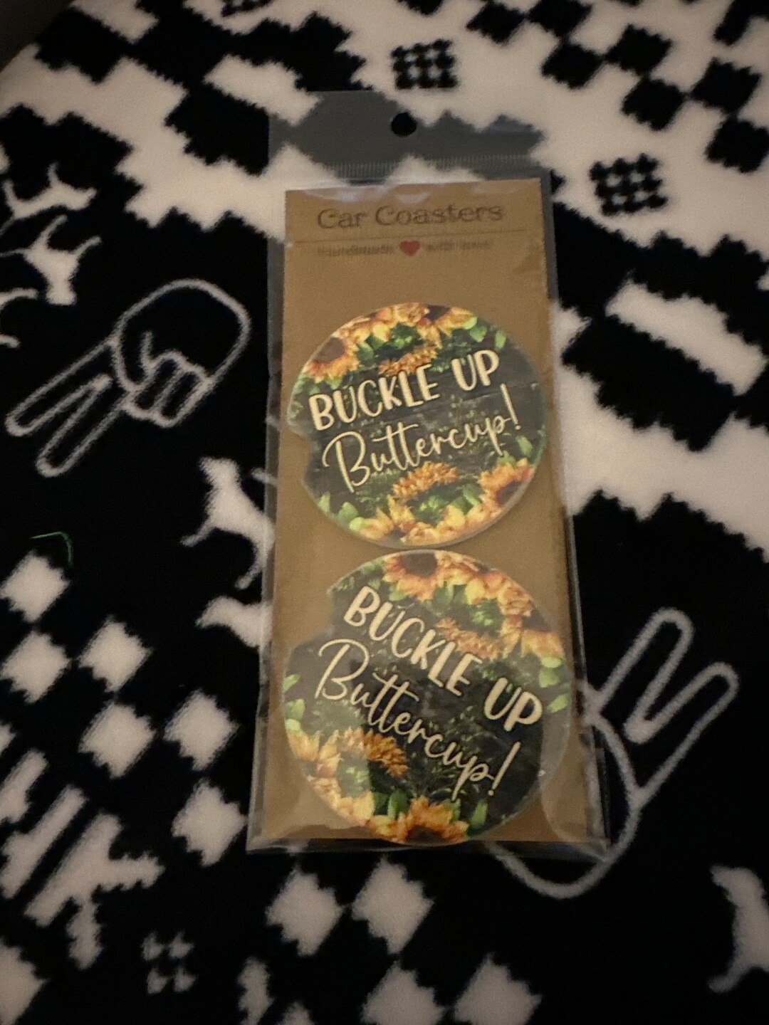 Buckle up Buttercup Car Coaster - Etsy
