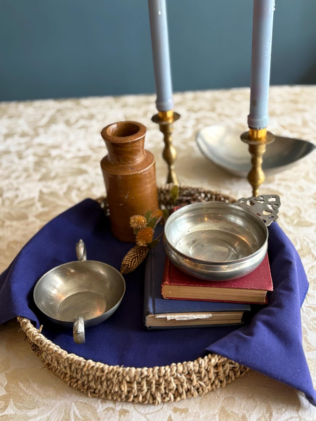 Vintage Pewter Bowl Set – Gorham PH23 Stieff Williamsburg Colonial ...