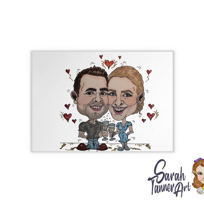 Caricature Drawing Color - Etsy UK