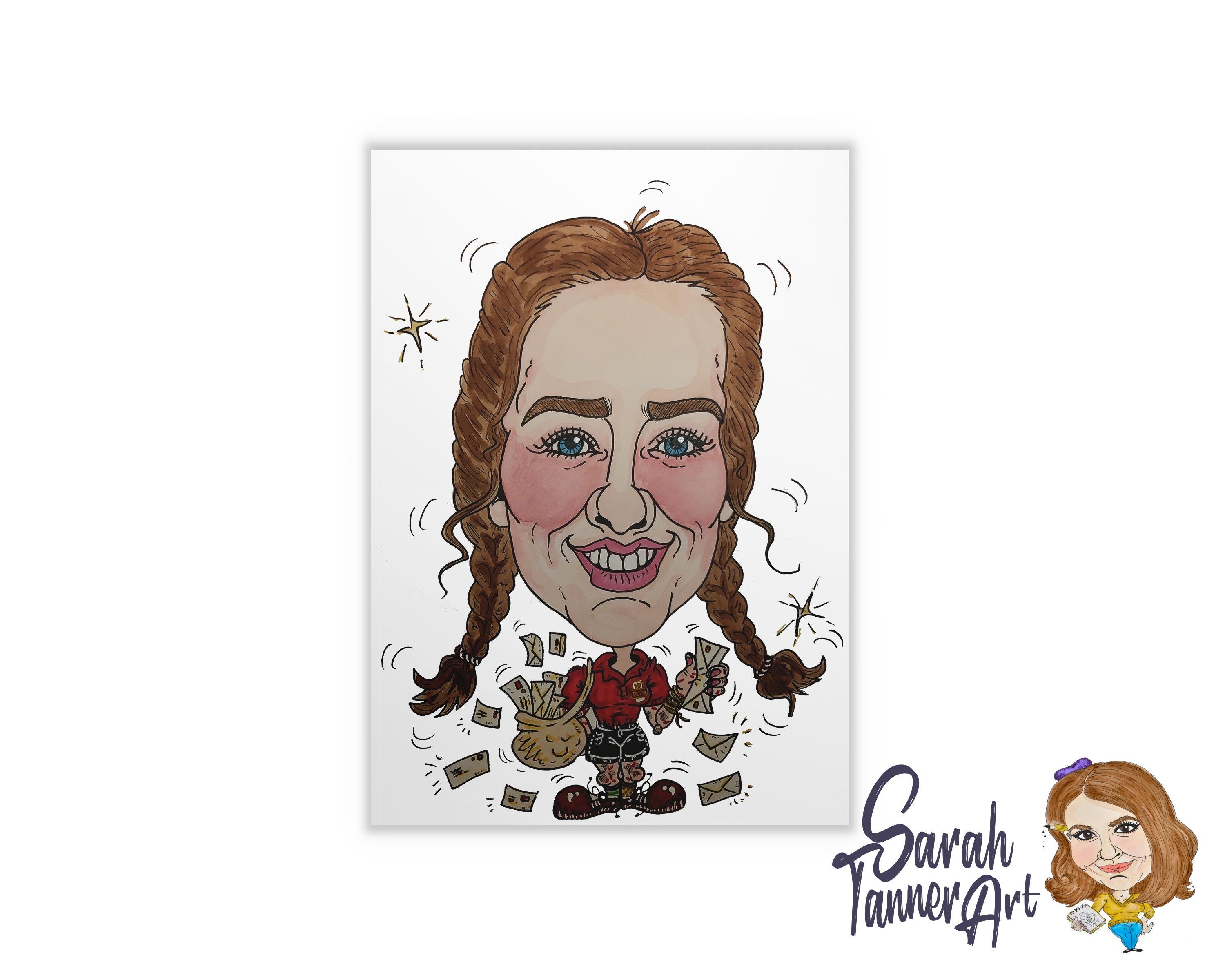 A6 Mini Caricature - Custom Hand-drawn From Your Photos - Etsy