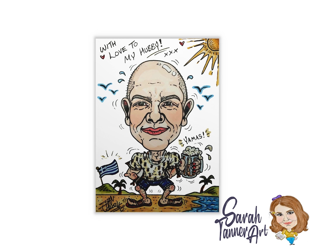 A6 Mini Caricature - Custom Hand-drawn From Your Photos - Etsy
