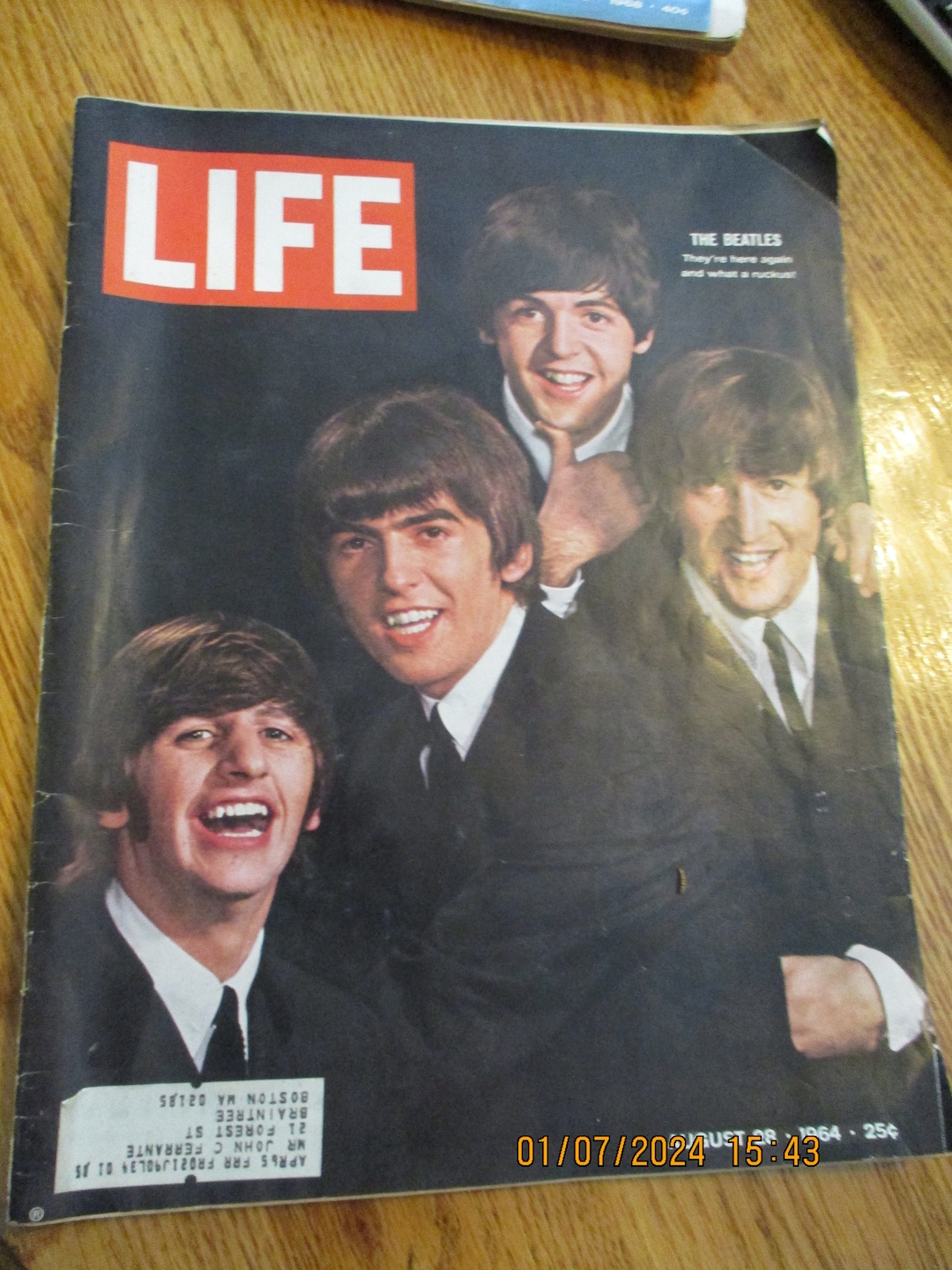 The Beatles Life Magazine 1964 the First Appearance of the Fab Four as ...
