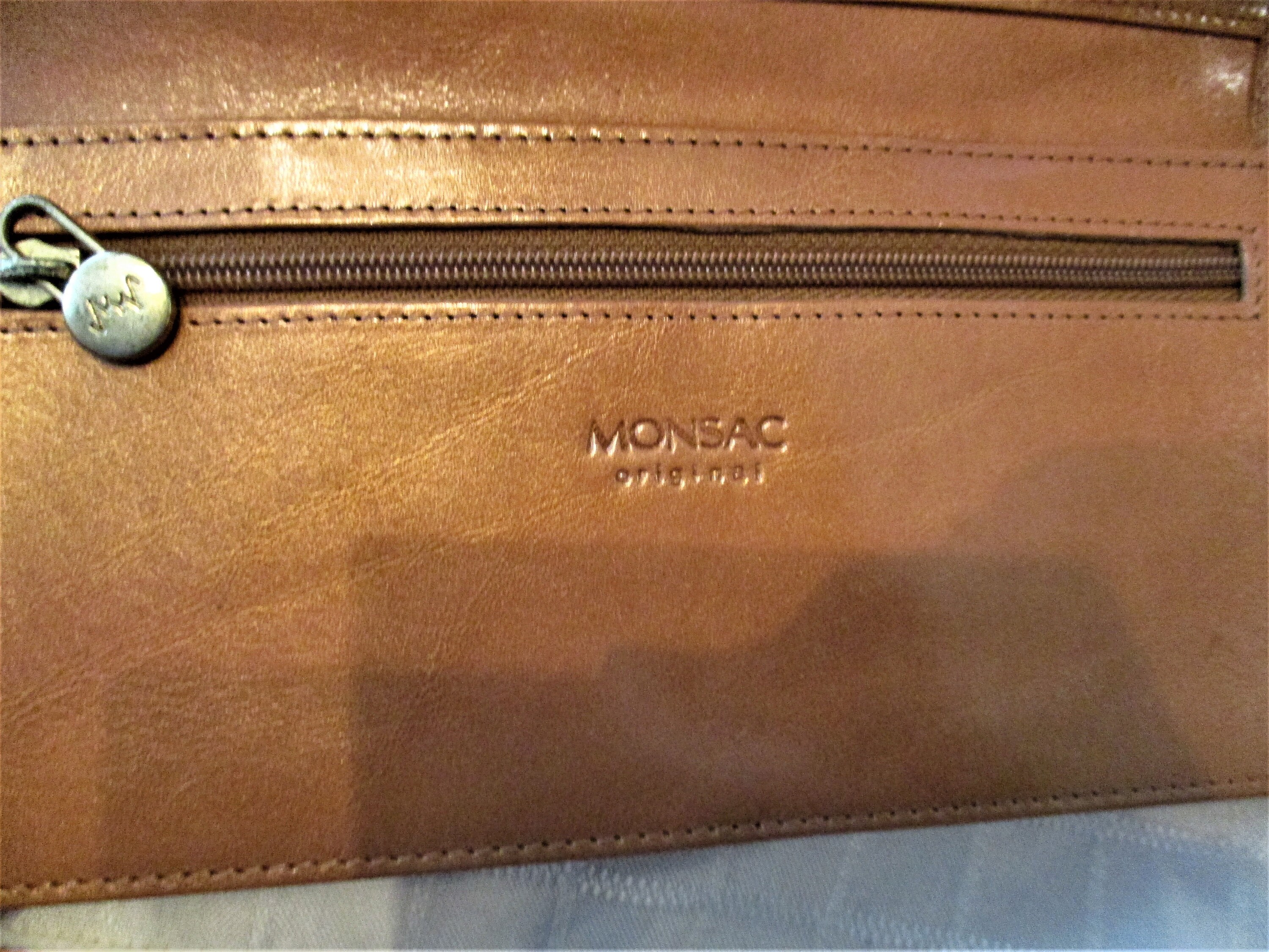 VINTAGE MONSAC Tri Fold Wallet Leather New With Tags - Etsy