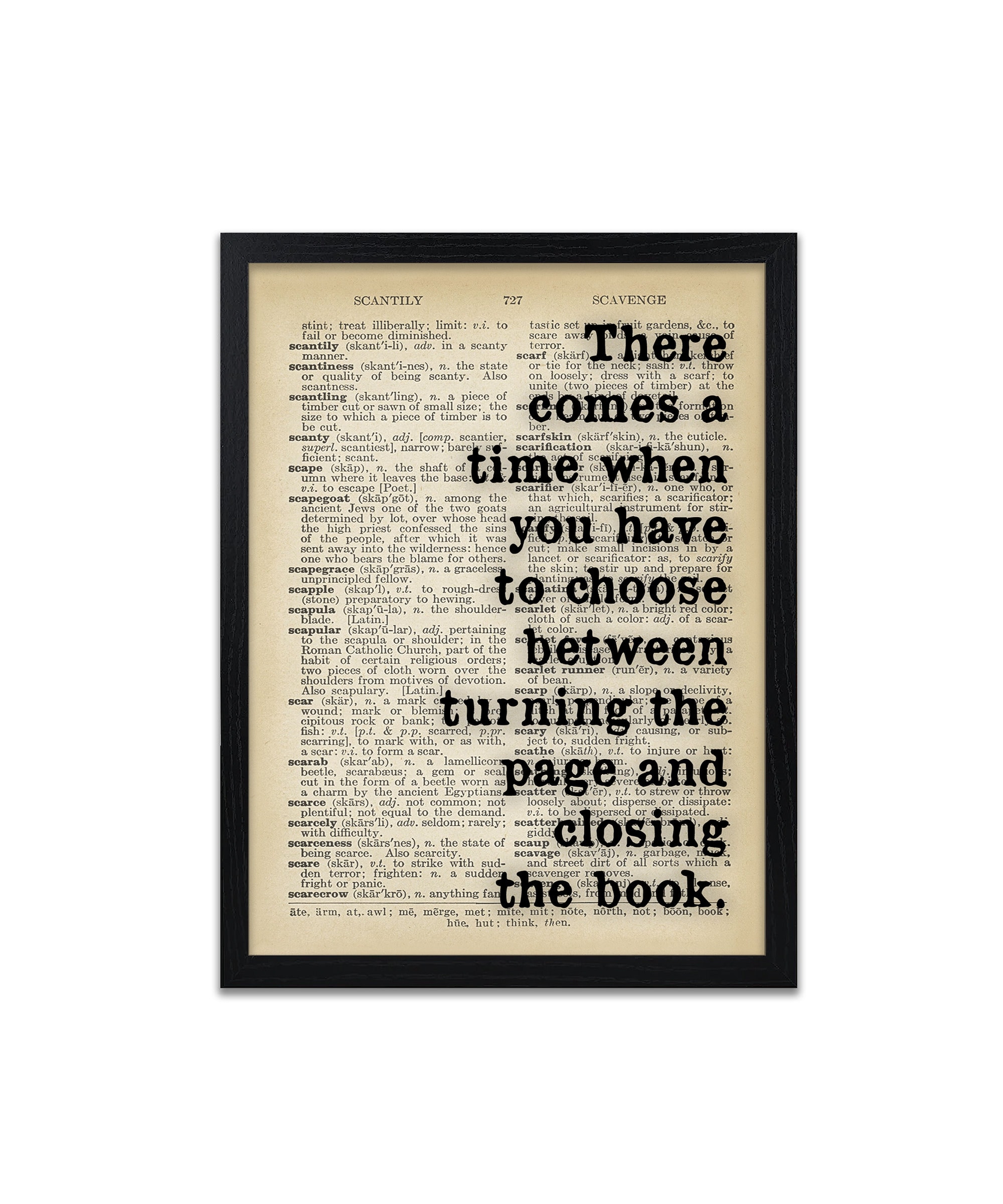 Book Lover Quote Print Turn the Page or Close the Book - Etsy UK