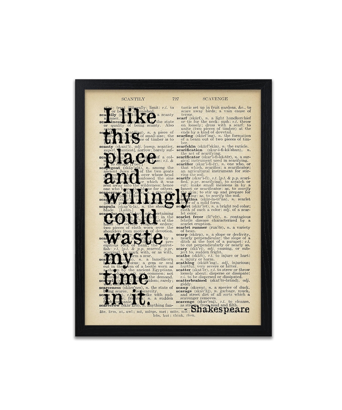 Shakespeare Quote Print Shakespeare Prints | Etsy