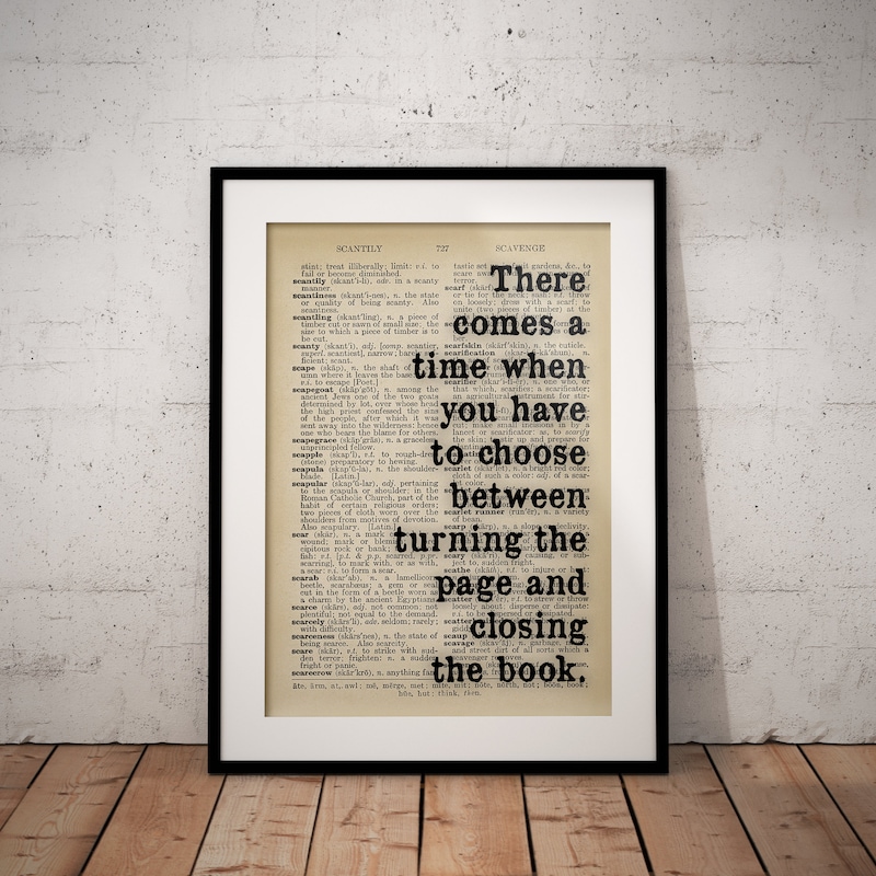 Book Quote - Etsy