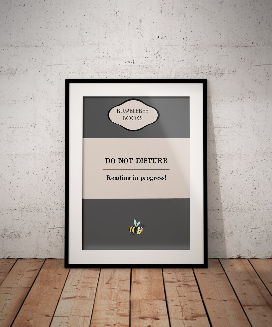 Personalisable Do Not Disturb Book Cover Quote Print - Custom Option ...