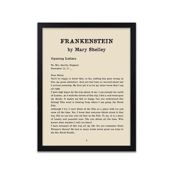 Frankenstein Quotes - Etsy