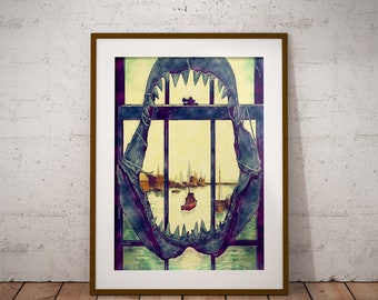 Jaws Orca Boat Print | Etsy