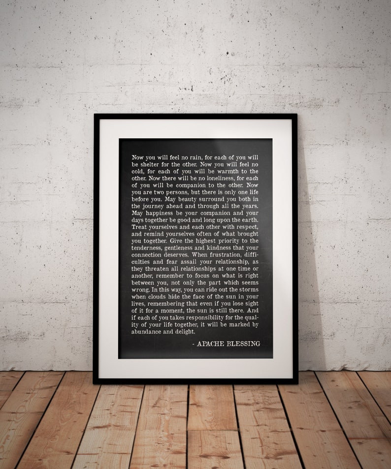 Apache Blessing Print Apache Blessing Prints Native - Etsy