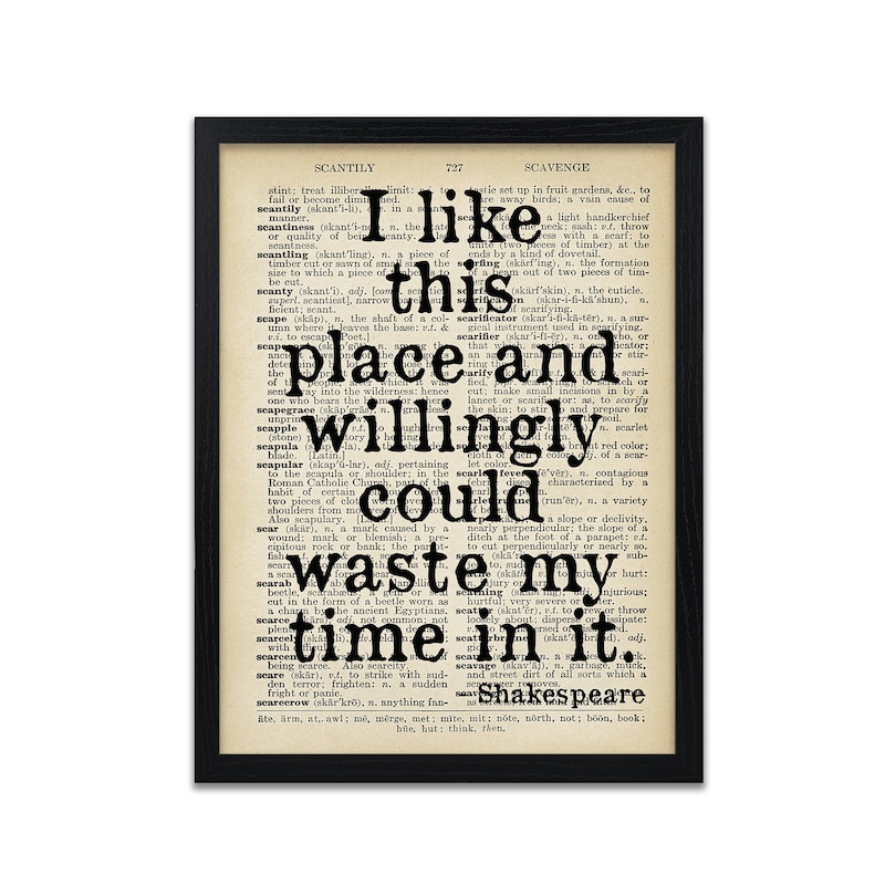 Shakespeare Quote - Etsy