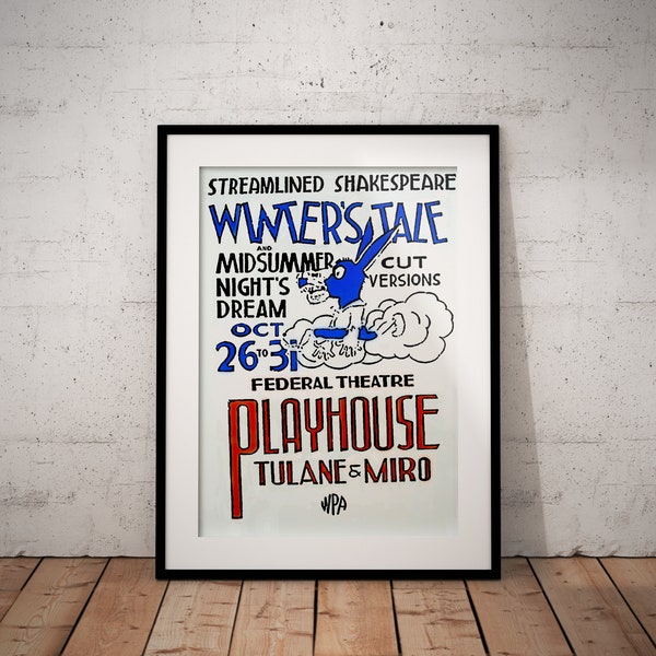 Shakespeare Play Poster - Etsy