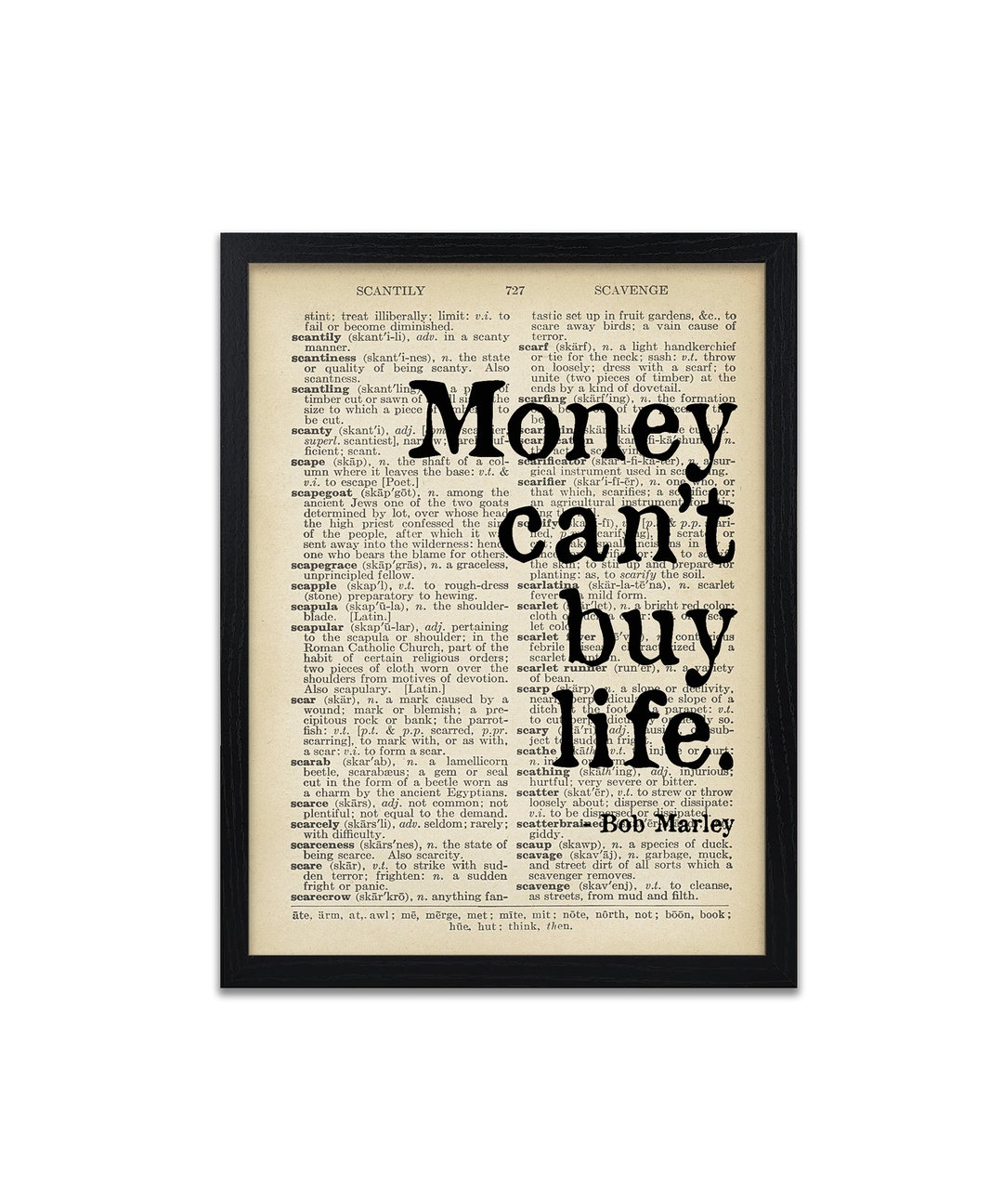 Money Can't Buy Life Quotes - Profound Quote Prints - Unframed ...