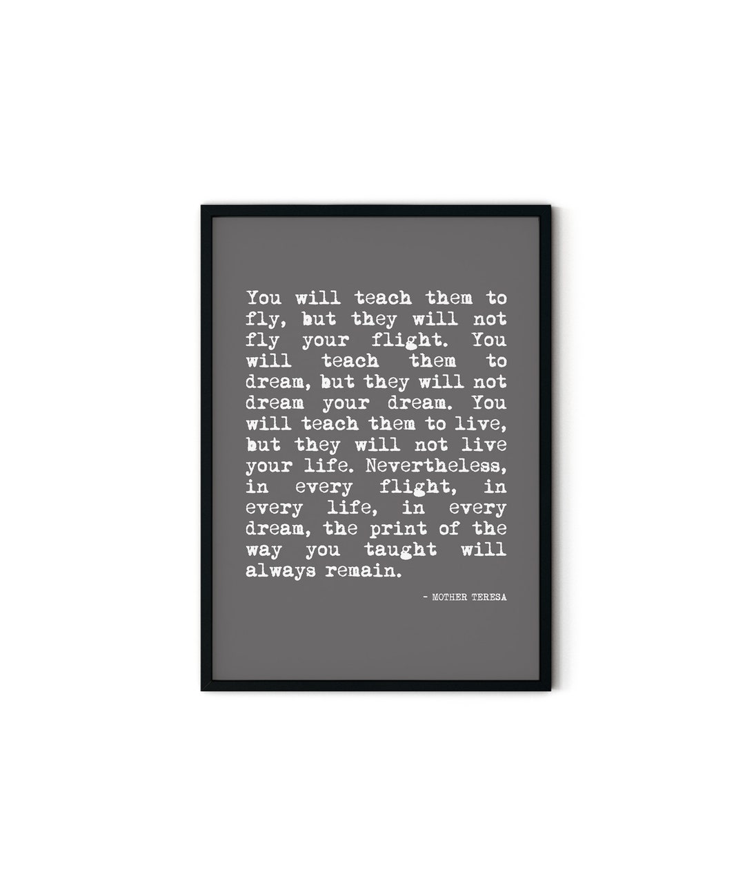 Teach Them to Fly Poem Print Inspiring Quotes Poster - Etsy