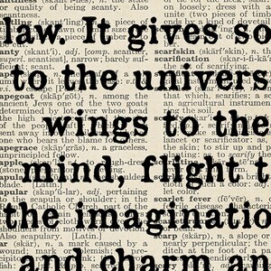 Plato Music Quote Prints Music Quotes Print Prints for - Etsy