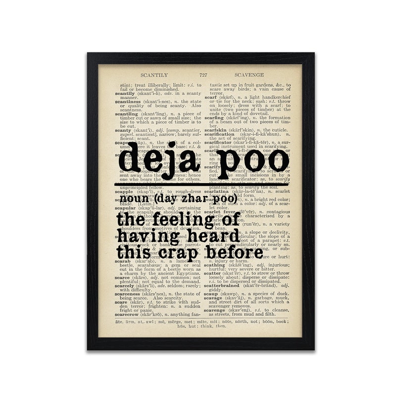 Deja Poo Definition - Etsy
