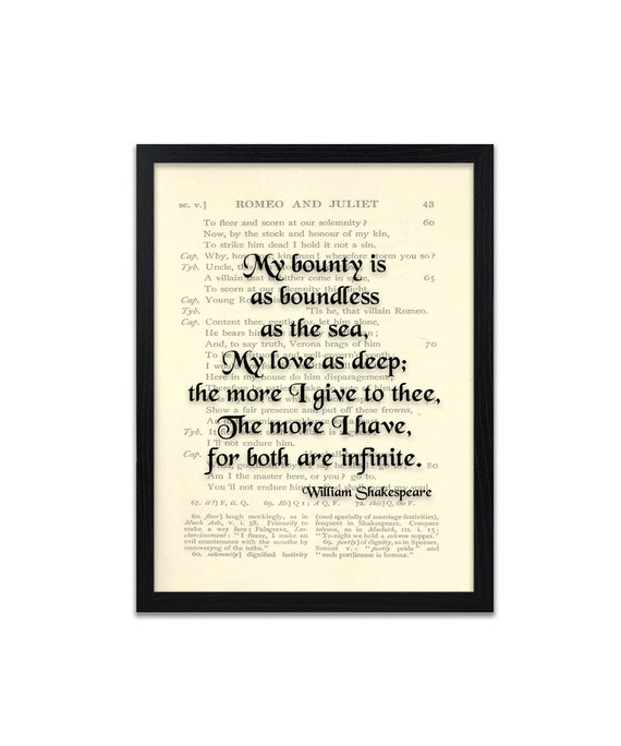 Romeo And Juliet Shakespeare Quotes