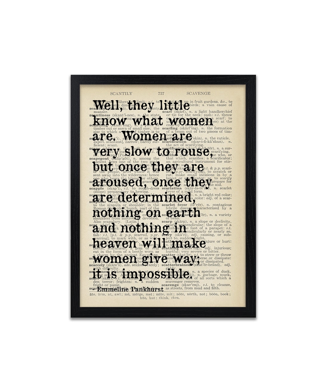 The Suffragettes Freedom or Death Quote Print - Emmeline Pankhurst ...