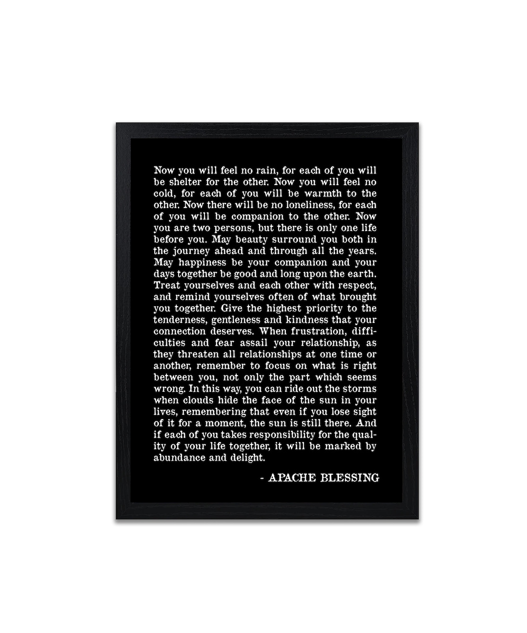 Apache Blessing Print Apache Blessing Prints Native American Poems Poem ...