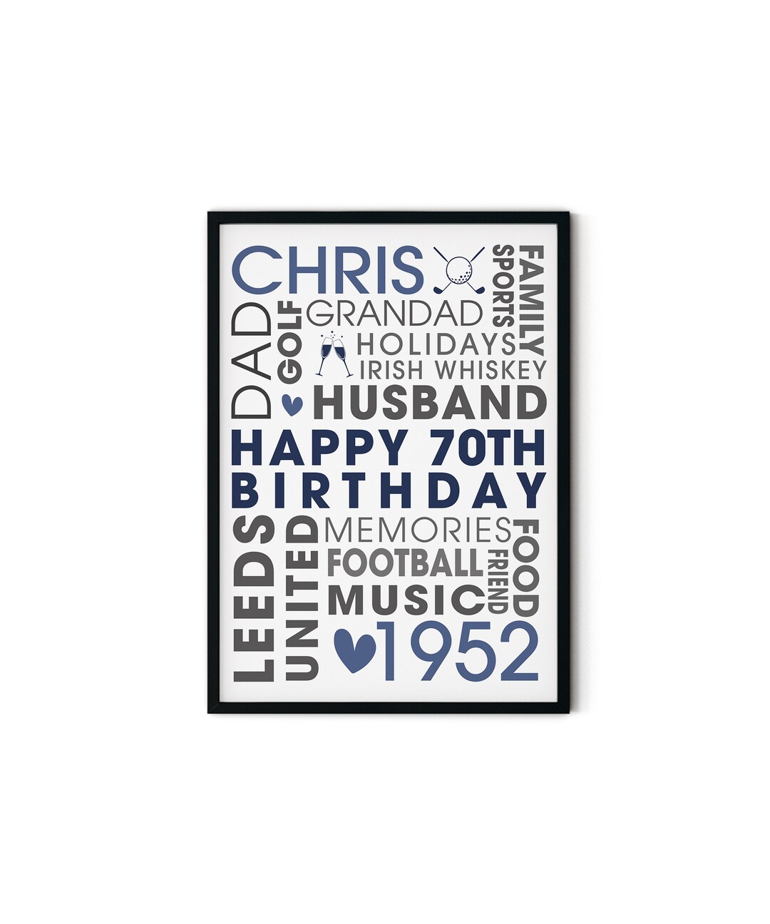 Personalized Word Cloud Print Home Gift Family Prints Birthday Gift ...