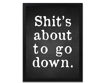 Funny Bathroom Quote Toilet Quotes Typography for | Etsy