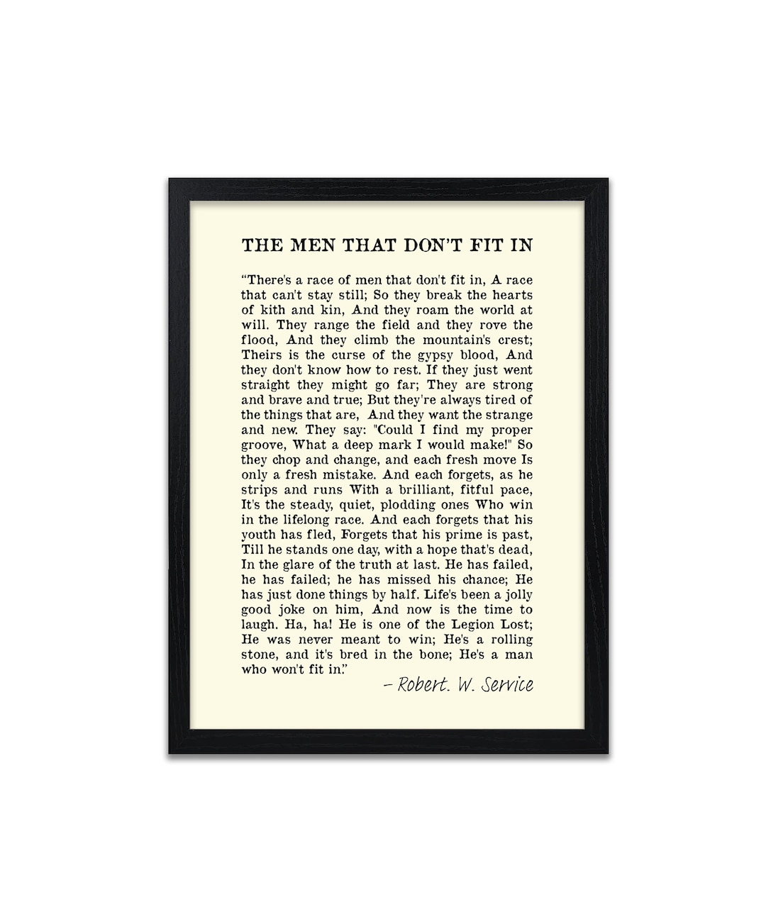 Men That Don't Fit in Print - Poetry Prints - Unframed - Personalised ...