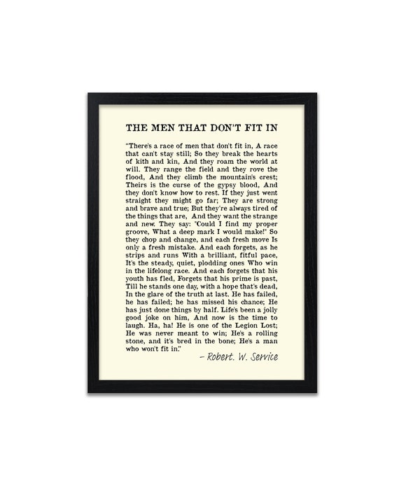 Men That Don't Fit in Print Poetry Prints | Etsy