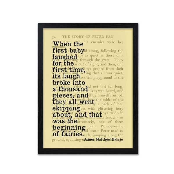 Peter Pan Quote - Etsy UK