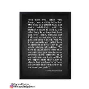 The Suffragettes Freedom or Death Quote Print - Emmeline Pankhurst ...