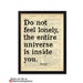 Rumi Poem Print - Rumi Quote Print - Do Not Feel Lonely - Unframed ...