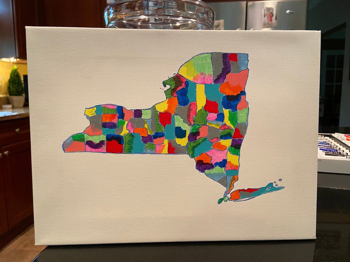 Custom State Paintings - Etsy