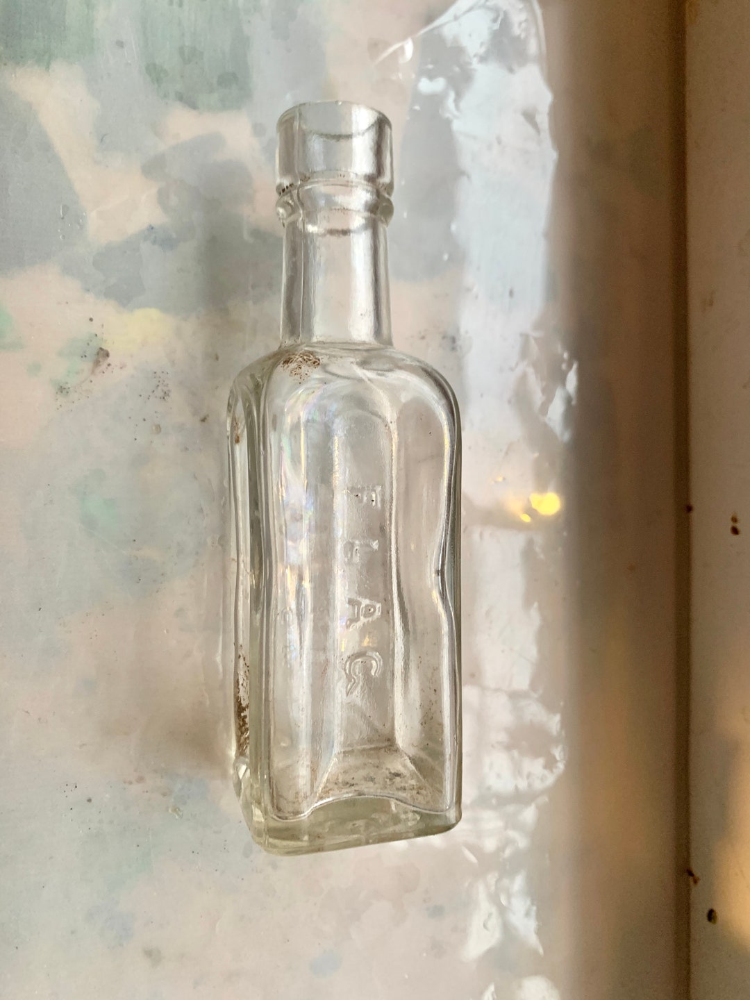Vintage Clear Small Flag Sauce Clear Found Mudlarking - Etsy