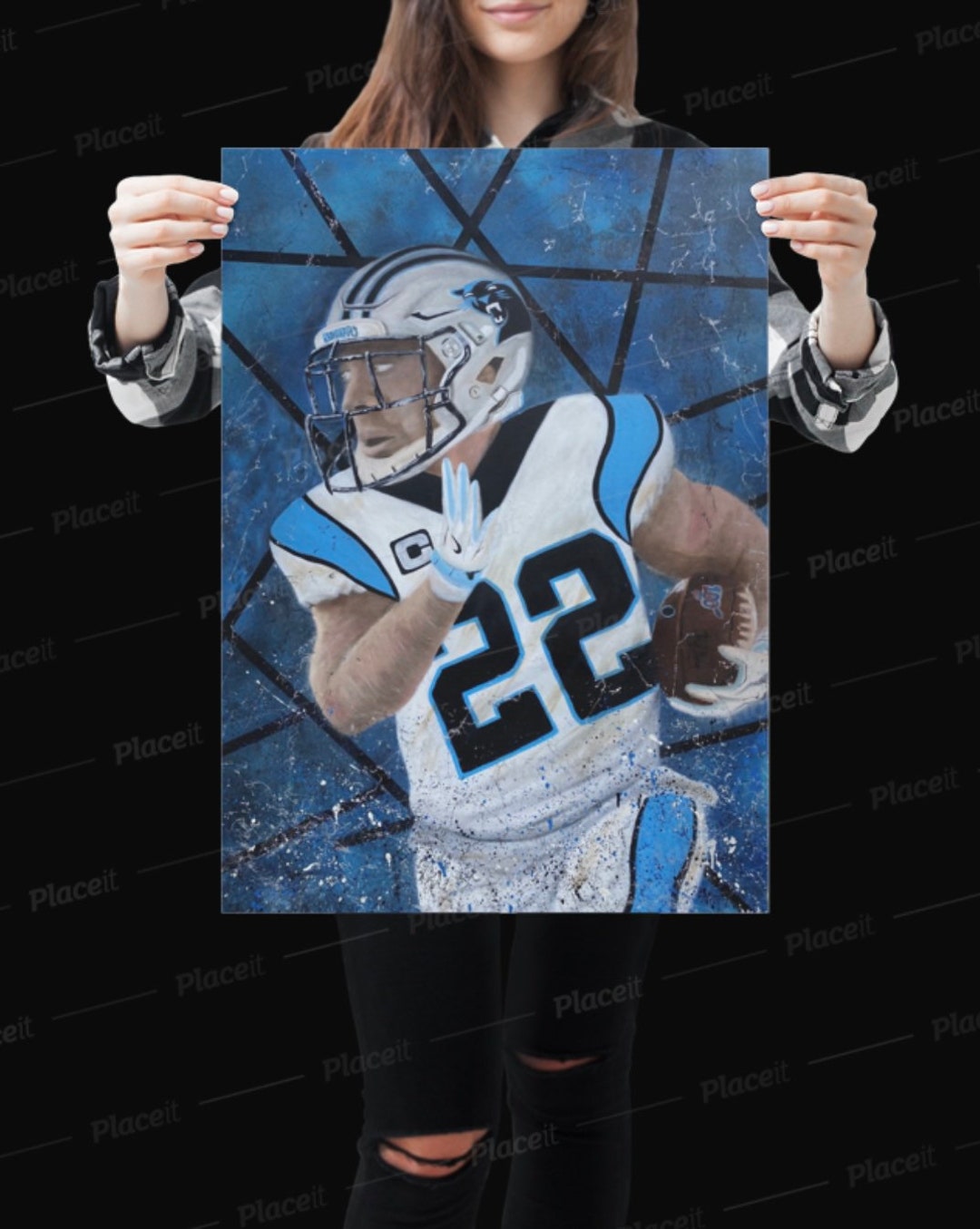 Christian Mccaffrey Poster - Etsy