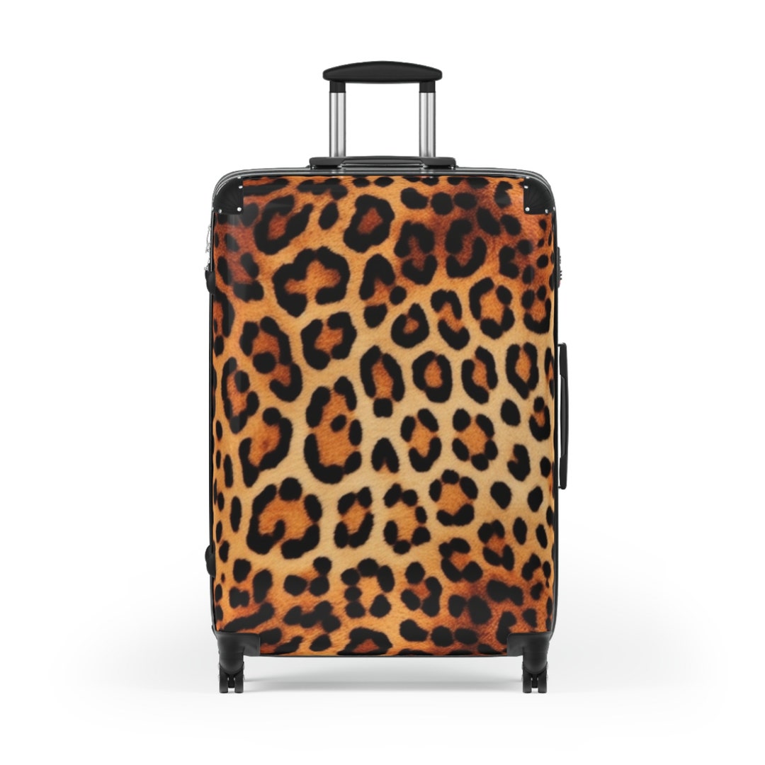 Leopard Print Suitcase Waterproof Gift for Animal Lovers 3 - Etsy