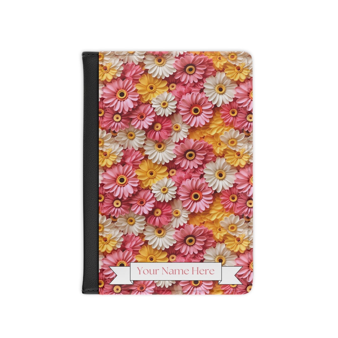 Personalized 3D Daisy Passport Cover - Etsy