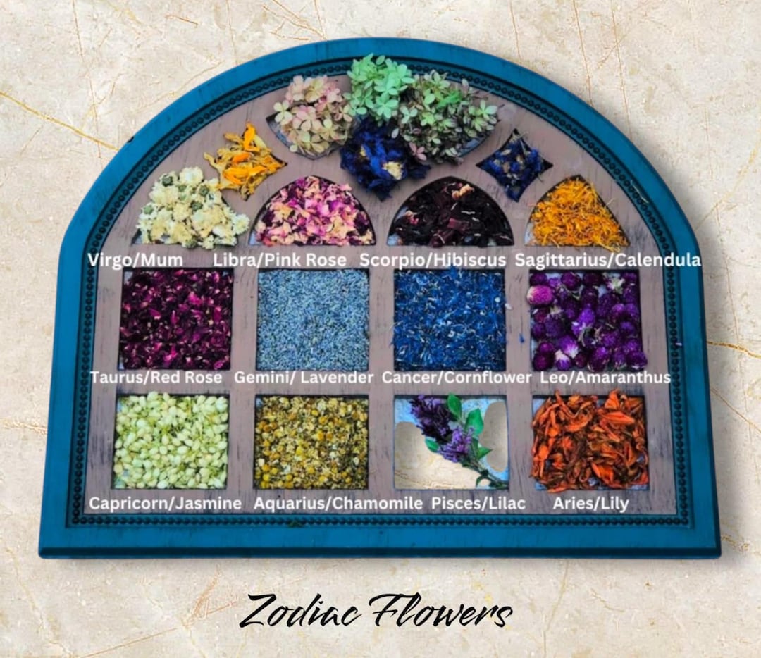 Zodiac Dried Flowers: Spell Herbs, Wedding Confetti - Etsy