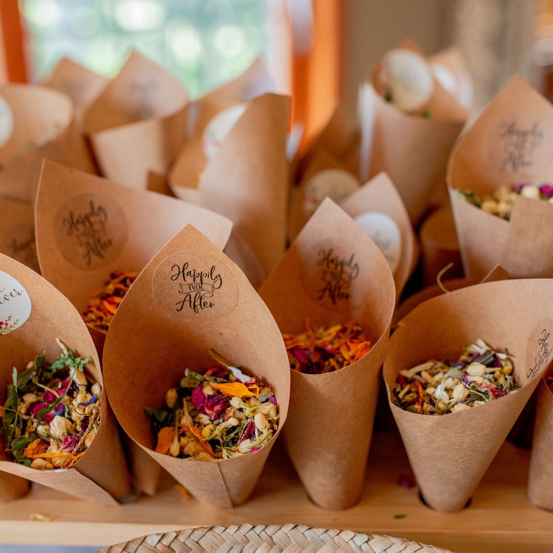 Biodegradable Wedding Confetti 2+ Quarts: Dried Flower Petals, Floral ...