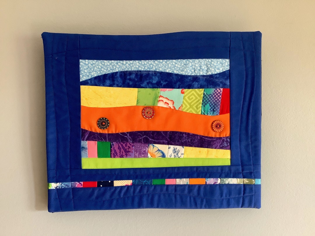 Improv Fabric Wall Art,quilted Home Decor - Etsy