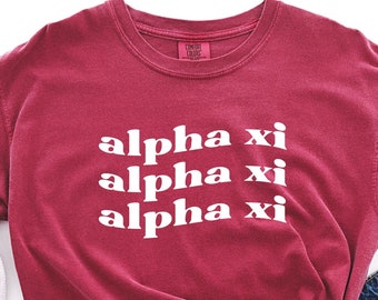 Alpha Xi Delta Shirt | Etsy