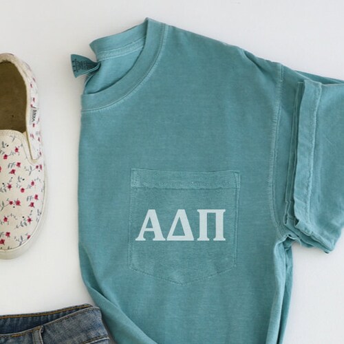 Alpha Delta Pi Adpi Comfort Colors Laurel ΑΔΠ Unisex Pocket - Etsy