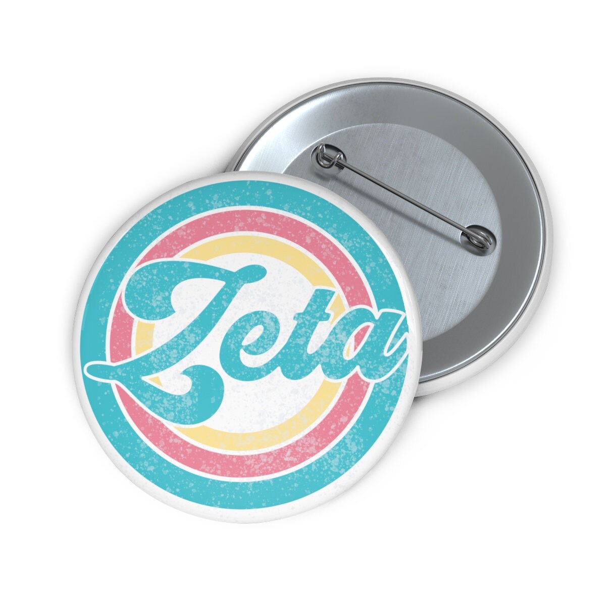 Zeta Tau Alpha Sorority Pin Buttons Vintage Beach - Etsy
