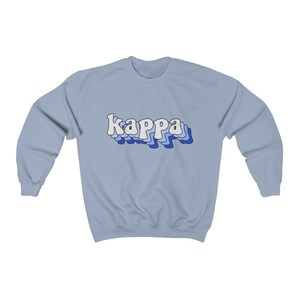 Kappa Kappa Gamma Sweatshirt Groovy Ombre Gildan 18000 Unisex Crewneck ...