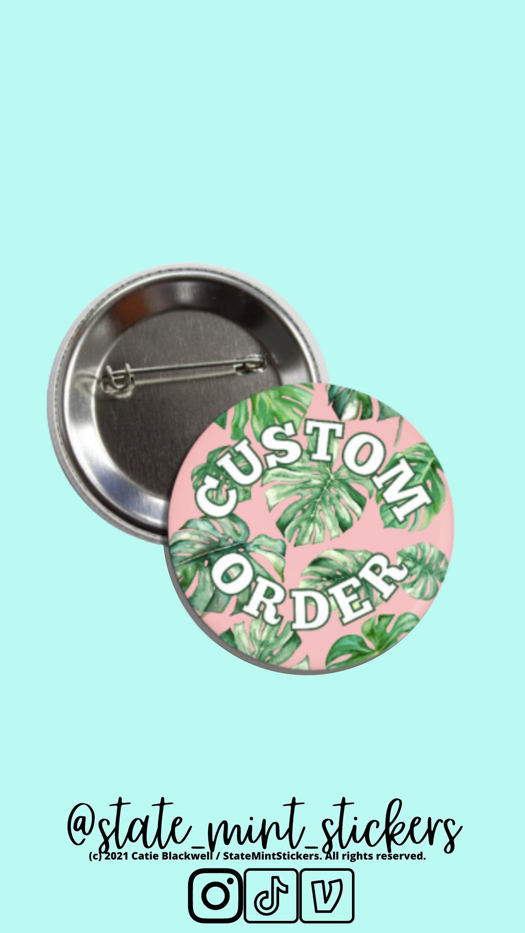 Custom Button Order Free Shipping Custom Sorority Button Fraternity ...