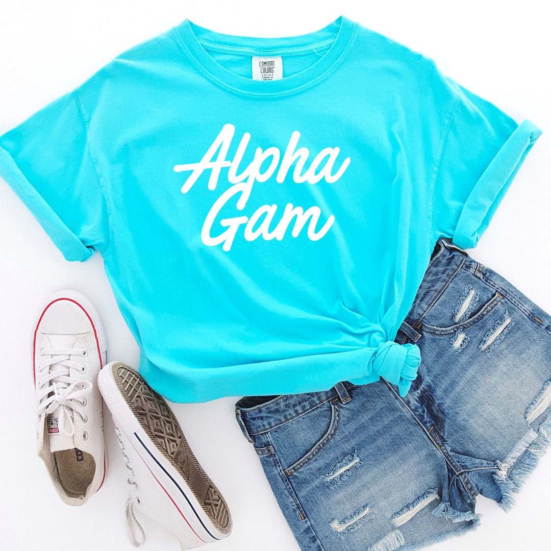 Alpha Gamma Delta Sorority Alpha Gam Rainbow Shirt Comfort - Etsy