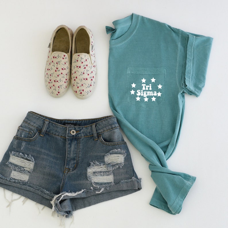 Sigma Sigma Sigma Tri Sigma Sorority Stars Comfort Colors - Etsy