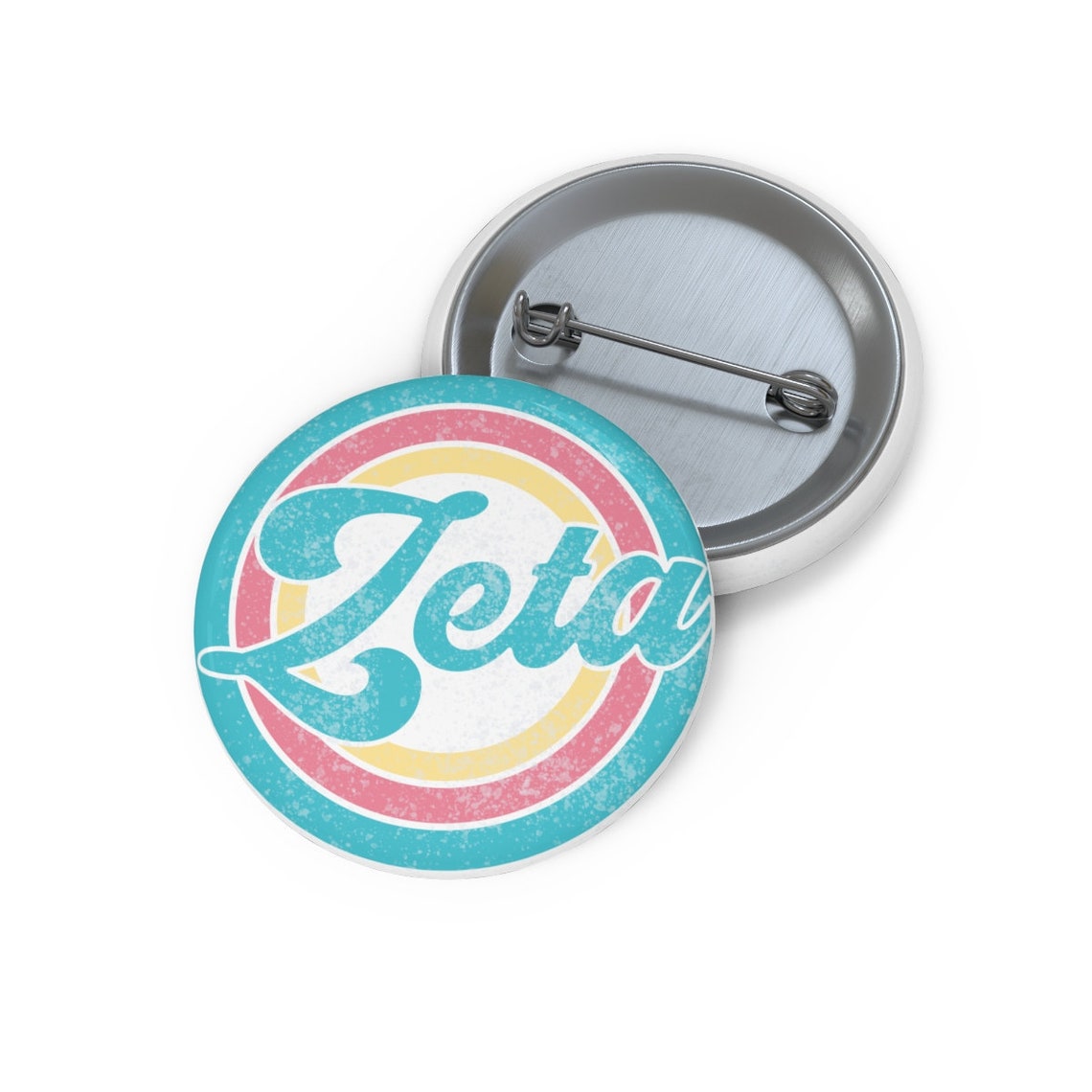 Zeta Tau Alpha Sorority Pin Buttons Vintage Beach - Etsy