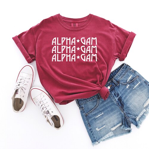 Alpha Gamma Delta Shirt Sorority Alpha Gam Shirt Comfort - Etsy
