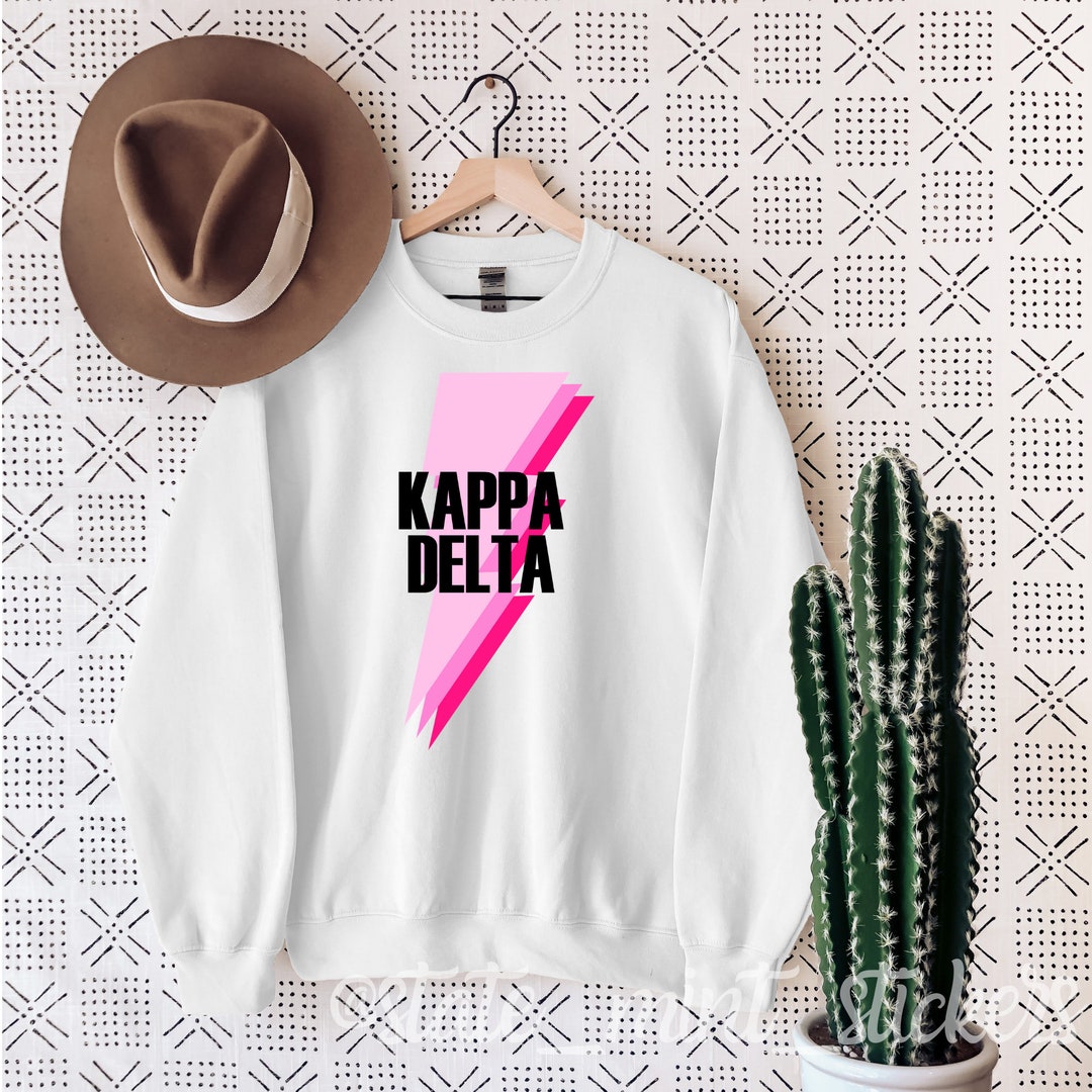 Kappa Delta Sorority Lightning Bolt Crewneck Pullover Gildan Unisex ...