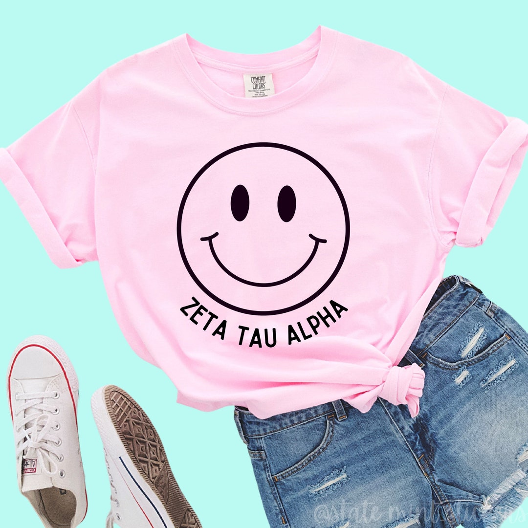 Zeta Tau Alpha Shirt Sorority T-shirt Comfort Colors Short Sleeve Tee ...